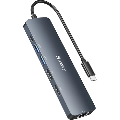 Sandberg Notebook Dokkoló - USB-C 8K Display Dock (Bemenet: USB-C ...